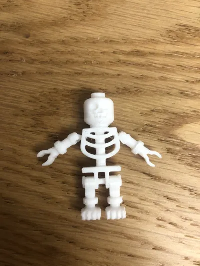 LEGO Halloween Skeleton Minifigure with Skull Face Remixed by Boss Tech ...