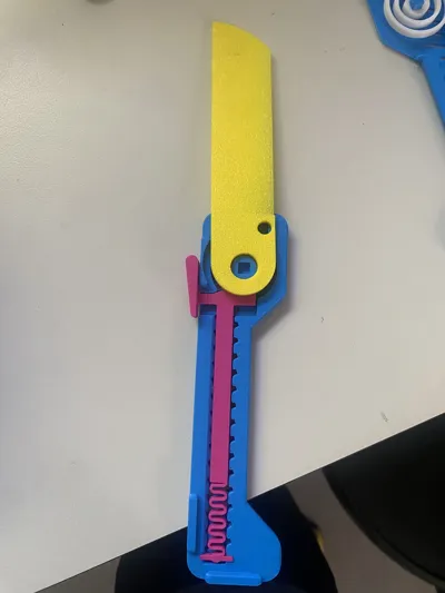 One handed spring blade / knife by B4it - MakerWorld