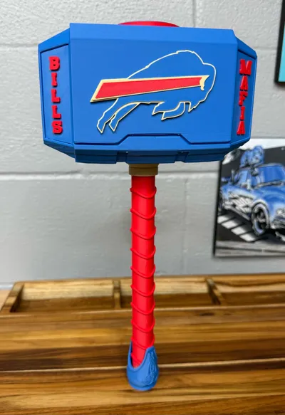 Buffalo Bills Thors Hammer Remixed by Cosmic Prints MakerWorld ...