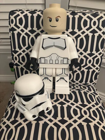 650% Brick Stormtrooper - Free 3D Print Model - MakerWorld