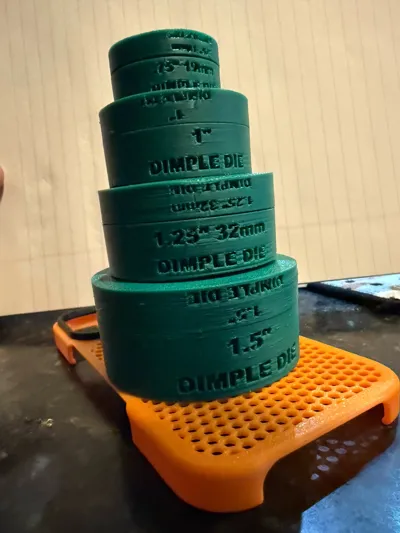 Dimple Die set 0.5-3" 13-76mm Remixed by Zondrax MakerWorld: Download ...