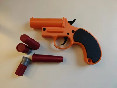 Fully printed Flare gun with working hammer(Fixed) by Craft Corner ...