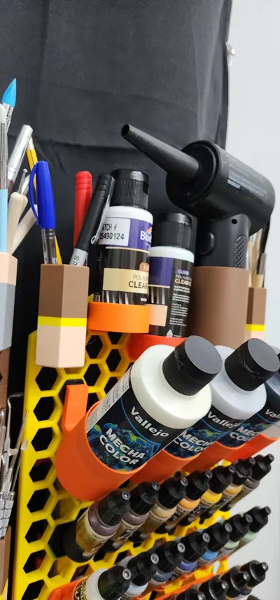 HSW Addon for my original Modular Paint Rack Remixed by warlogh MakerWorld: Download Free 3D Models