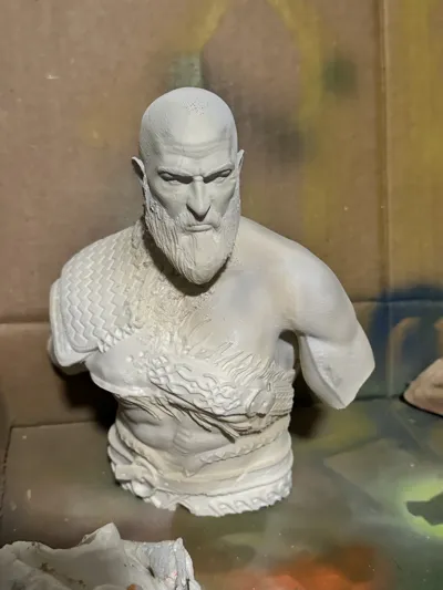 GOW God of War Kratos Old Maximum Scale to X1C Remixed by 3DMetalCave ...