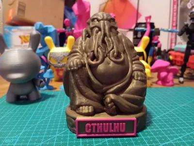 Cthulhu - Buddha statue with name plate Remixed by FRZ3D prints ...