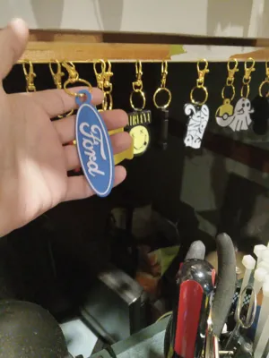 Ford Keychain by 3D Printing Home - MakerWorld
