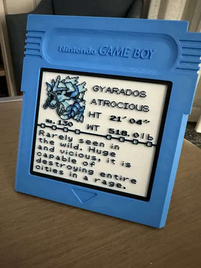 Retro Gameboy Wall Art Frame with Easel by CraftyFox3D MakerWorld ...