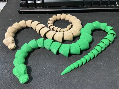 Flexi Python Snake 50cm long by Valeria Momo & Mattia MakerWorld ...