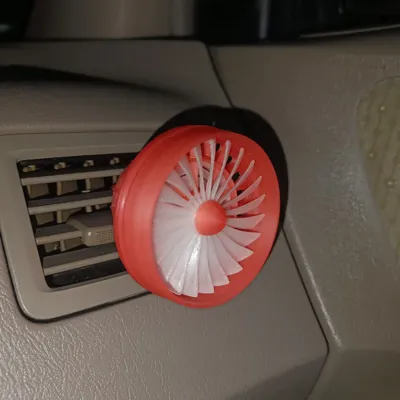Turbofan aroma diffuser - Car vent mini Jet engine by CasaPrint3D ...