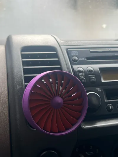 Turbofan aroma diffuser - Car vent mini Jet engine by CasaPrint3D ...