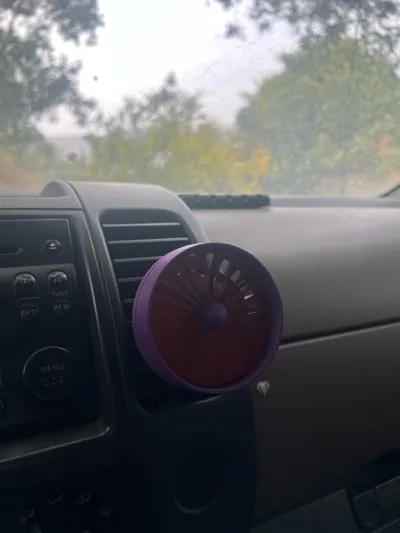 Turbofan aroma diffuser - Car vent mini Jet engine by CasaPrint3D ...