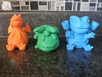Silly Pokémon Charizard Blastoise Venosaur (4pcs) by Valeria Momo ...