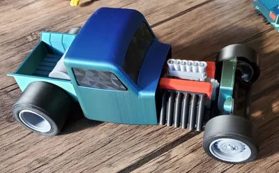 HOT ROD / RAT ROD - Fully 3D printable by soarpix MakerWorld: Download ...