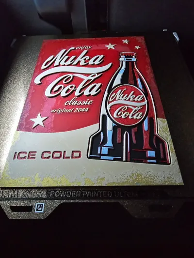 Hueforge - Fallout - Nuka Cola Poster by Cloudy Nostalgia MakerWorld: Download Free 3D Models