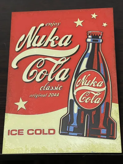 Hueforge - Fallout - Nuka Cola Poster by Cloudy Nostalgia MakerWorld ...