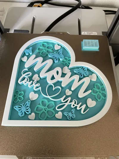 Love You Mom! Layered Mandala Plaque by Jamboodle MakerWorld: Download ...