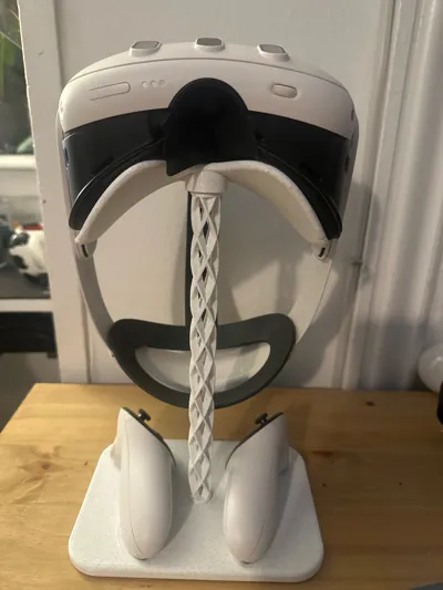 Meta Quest 3 Vertical Stand Dock - Free 3D Print Model - MakerWorld