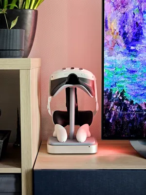 Meta Quest 3 Vertical Stand Dock by christianselig MakerWorld: Download ...