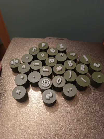 Clay Stamps- Numbers by AR Designs - MakerWorld