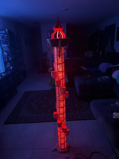 Sheikah Tower Planter from Zelda BotW - Free 3D Print Model - MakerWorld
