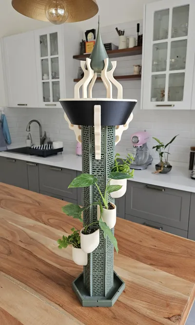 Sheikah Tower Planter from Zelda BotW - Free 3D Print Model - MakerWorld
