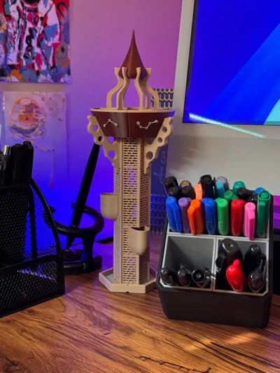 Sheikah Tower Planter from Zelda BotW - Free 3D Print Model - MakerWorld