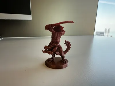 Werewolf Shifter Samurai dnd miniature 28mm by Darkwing MakerWorld ...