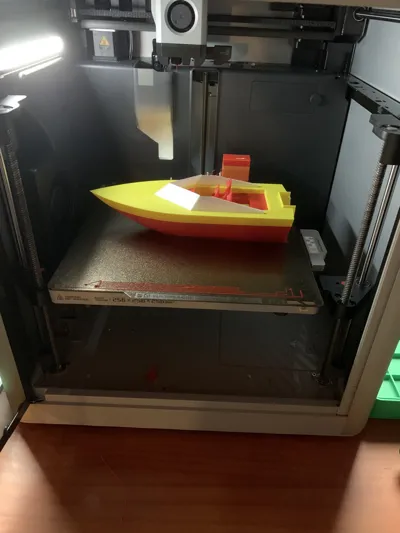 Improved Speed Boat for 010 Wind Up Boat Motor Remixed by alven ...