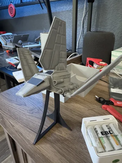 High Detail Big Imperial Lambda Shuttle Fold Wings - Free 3D Print ...