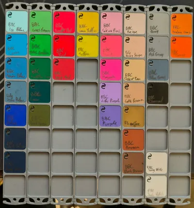 Modern Bamboo Slips Color Swatches (Bambu Lab filament swatches) by BUY ...