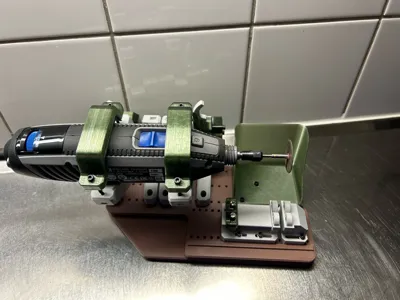 Dremel Mitre Saw Fixture - Free 3D Print Model - MakerWorld