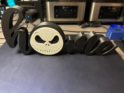 Jack Skellington Home Sign by 3DeepPrinting - MakerWorld