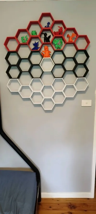 Mini Hexo Shelf by Daniele MakerWorld: Download Free 3D Models