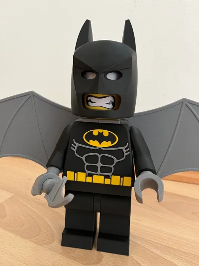 300% Brick Batman - Free 3D Print Model - MakerWorld