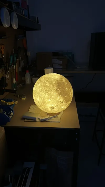 SVS NASA Moon Globe - Free 3D Print Model - MakerWorld