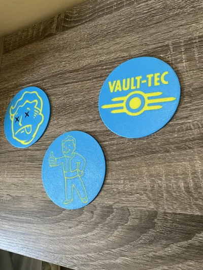 Fallout Coasters by cv6Channel - MakerWorld