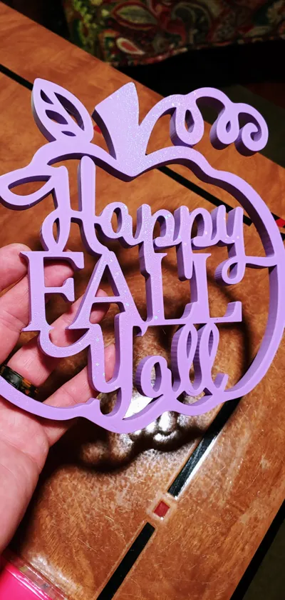 Happy Fall Wall Decor by Lilac Rage - MakerWorld