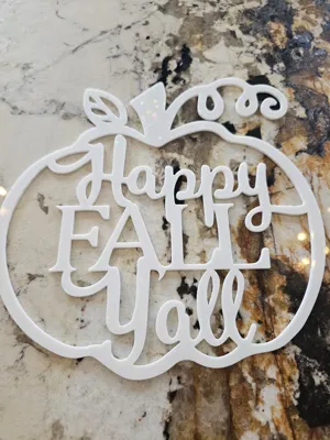 Happy Fall Wall Decor by Lilac Rage - MakerWorld