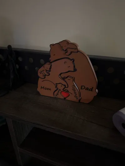 Personalized Interlocking Family Bears Family of 6 by BBN GRAFX ...