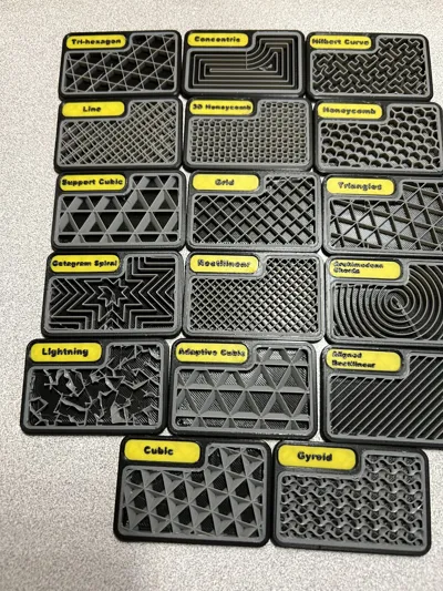 Bambu Lab Infill Swatches by p666buc - MakerWorld