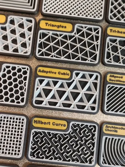 Bambu Lab Infill Swatches by p666buc - MakerWorld