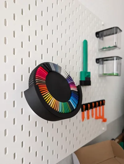 Filament Swatch Display - Ikea Skadis Dock Remixed by Lichten - MakerWorld