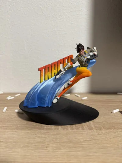 Tracer Overwatch Statue by Temtor - MakerWorld