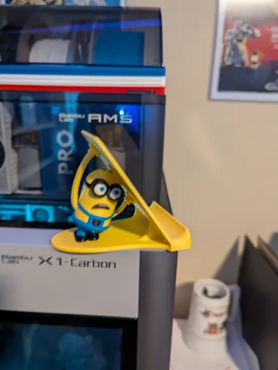 Minion phone stand Remixed by ATTV85 MakerWorld: Download Free 3D Models