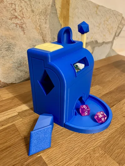 D20 Slot Machine Dice Tower by HannaBannah - MakerWorld