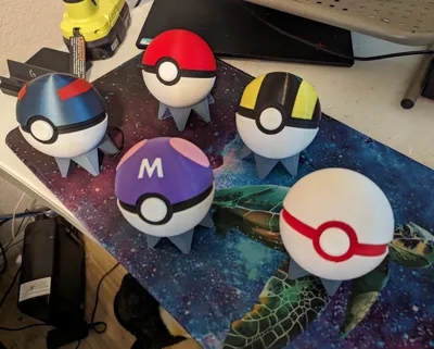 Fully Printable Pokeball Set by R C 3D - MakerWorld