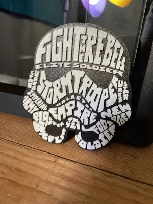 Storm Trooper word art by Just_Josh - MakerWorld