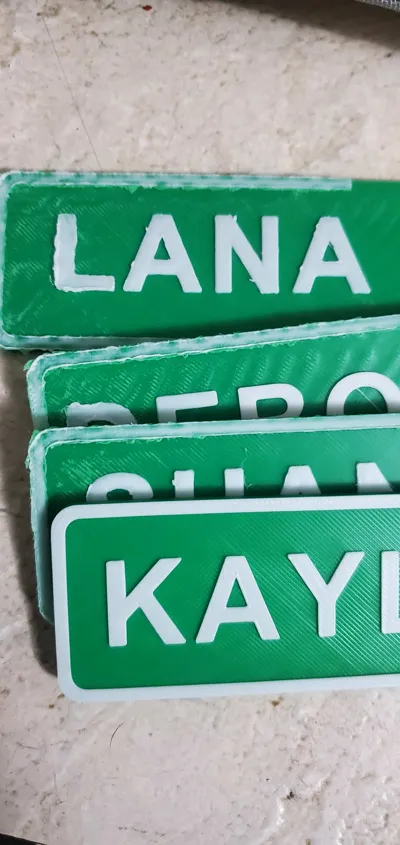 Birthday Baby Name Street Sign Decor - Free 3D Print Model - MakerWorld