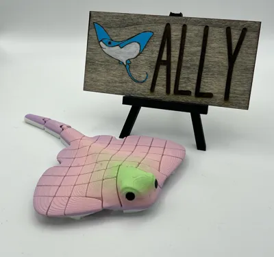 flexi manta ray by MingGYMakerWorld: Download Free 3D Models