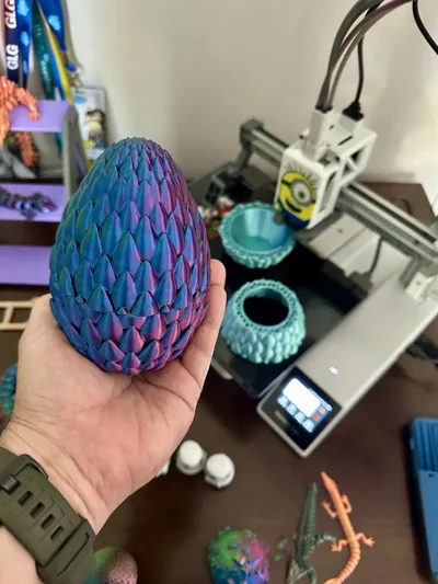 Dragon scale egg Remixed by Wayne Han MakerWorld: Download Free 3D Models